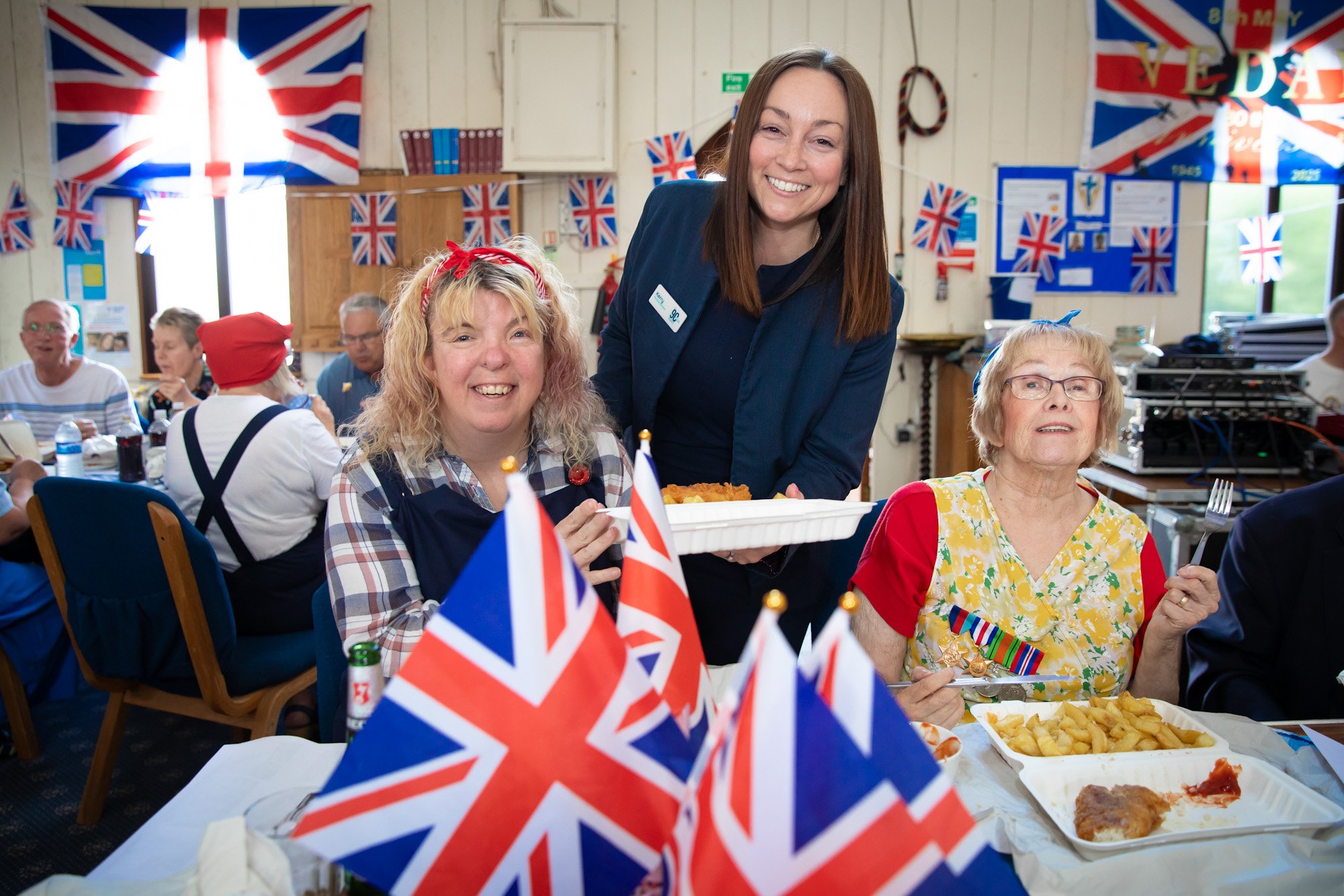 VE day concert capped off by classic British cuisine